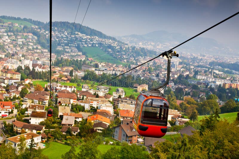 Cable railway stock image. Image of outdoor, pilatus - 15331627