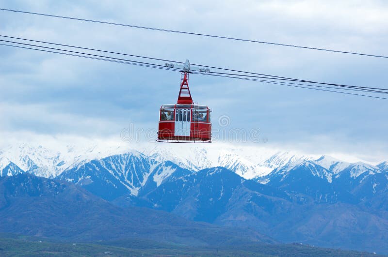 Cable railway stock image. Image of cable, caravan, raising - 855179