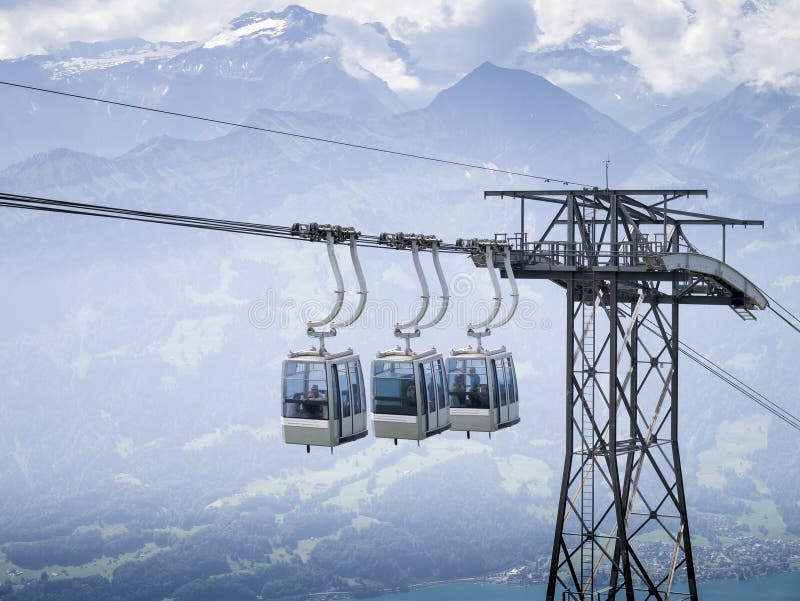 Cable railway stock photo. Image of nature, beatenberg - 32442026
