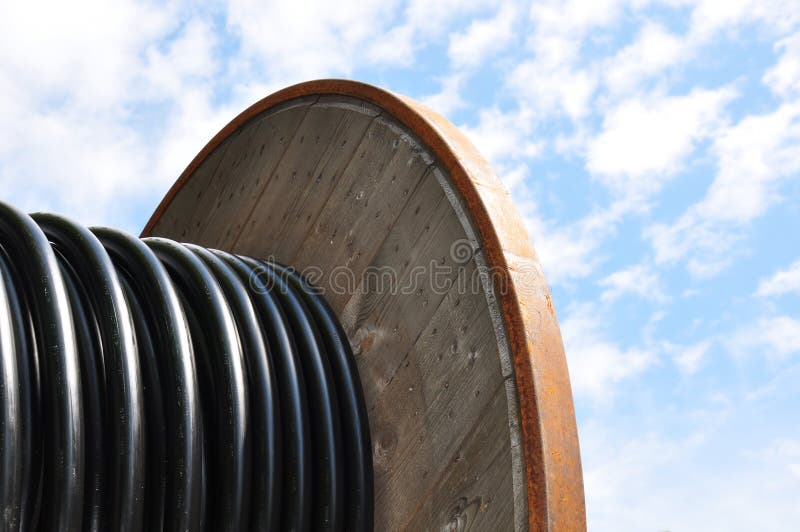 Cable reel stock photo. Image of plastic, supply, cable - 10476530