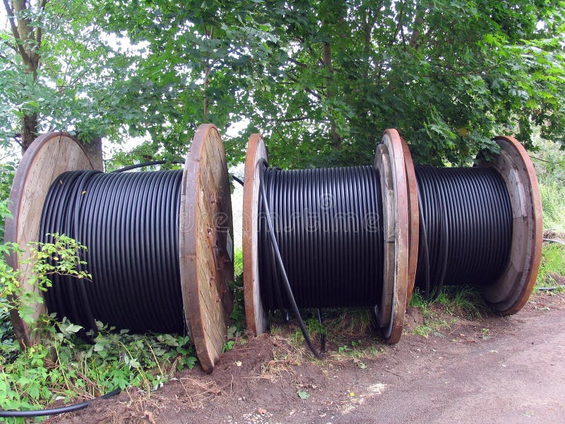 Cable reel stock photo. Image of equipment, curl, blue - 17707844