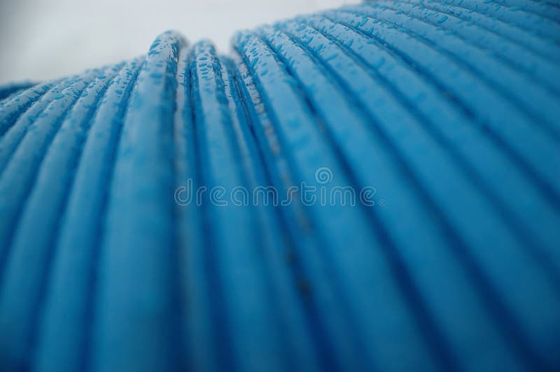 Blue cable stock image. Image of colored, cables, rain - 130431