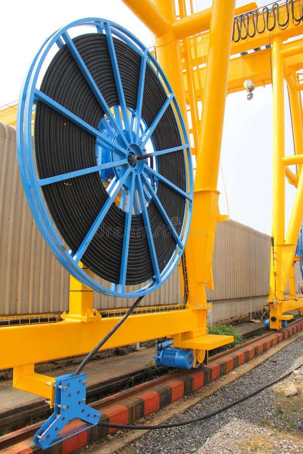 Cable reel stock image. Image of construction, industry - 35058963