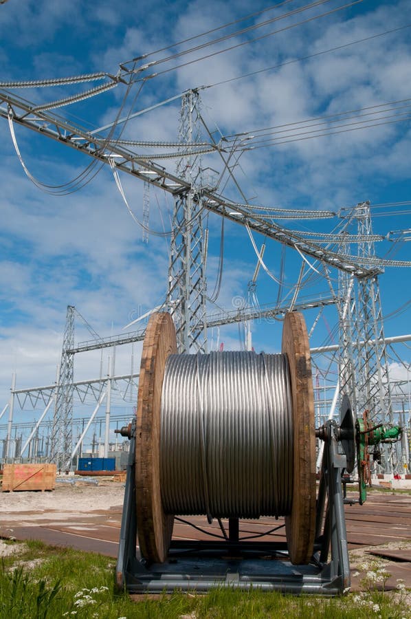 Cable spools stock photo. Image of electronic, equipment - 14135912