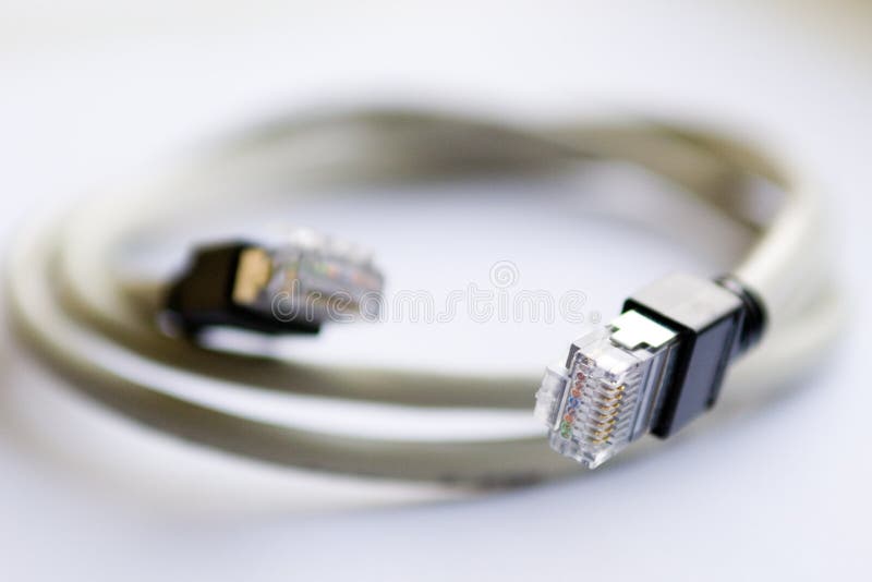 Cable RJ-45 foto de archivo. Imagen de internet, acceso - 1118242