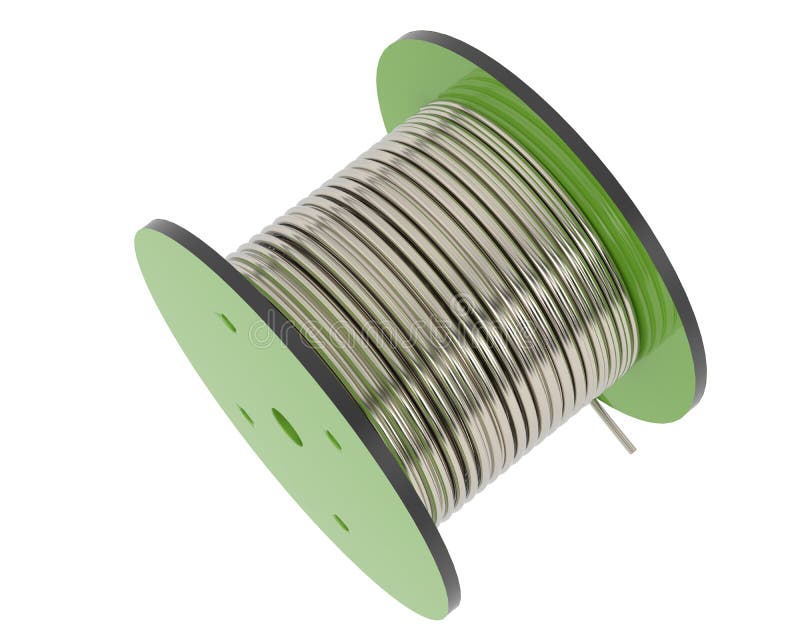 Cable Roll Isolated on Background. 3d Rendering - Illustration Stock ...