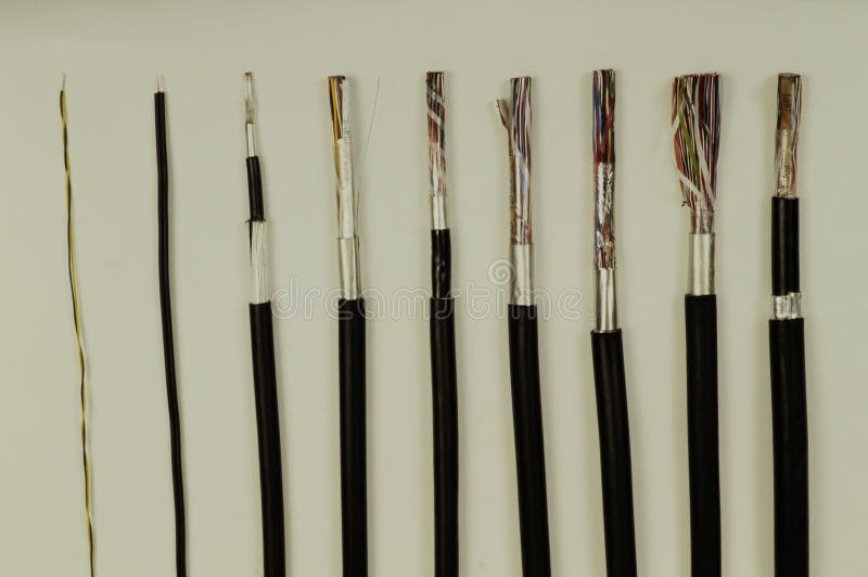 Cable Samples that Can Carry Various Electrical Currents in Different ...