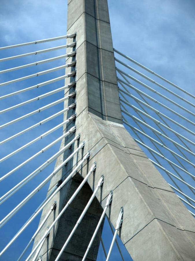 Cable Stay Bridge Tower stock photo. Image of bearing - 5954342