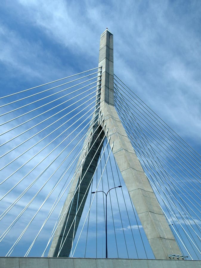 Cable Stay Bridge Wishbone And Clouds Picture. Image: 5953056