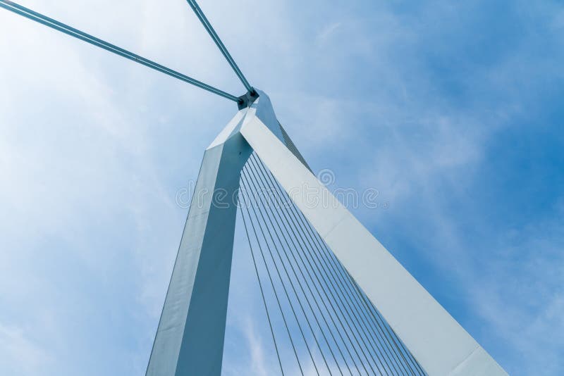 Cable Stay Bridge Wishbone stock photo. Image of cable - 5954344