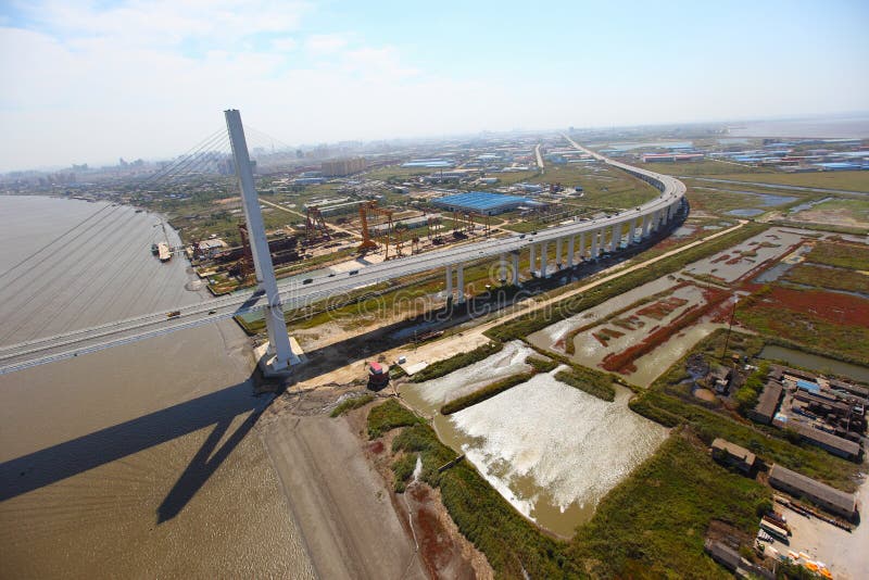 Cable-stayed bridge stock image. Image of suspension - 27829561