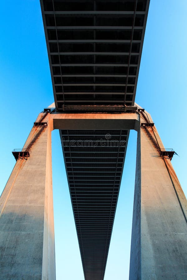 Cable-stayed Bridge Bridge Pier Stock Photo - Image of cement, rivers ...