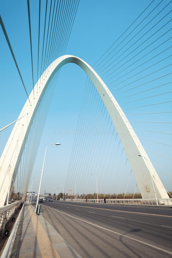 Cable Stayed Bridge, Greece Stock Photo - Image of cable, horizontal ...