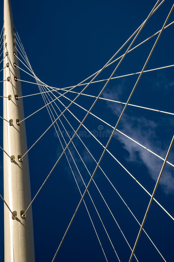 Cable stayed bridge editorial stock photo. Image of infrastructure ...