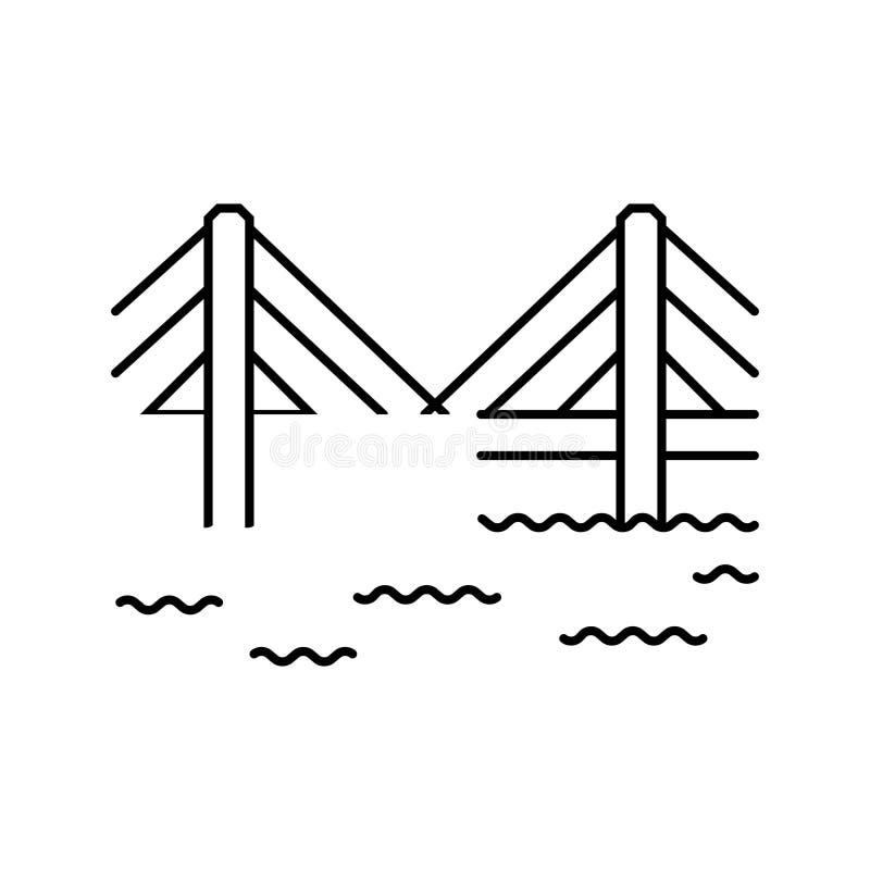 Cable Stayed Bridge Stock Illustrations – 255 Cable Stayed Bridge Stock ...