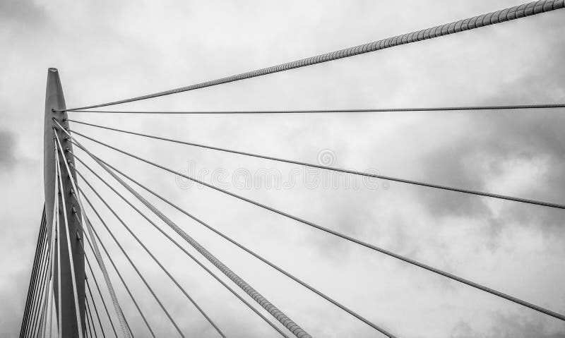Cable stayed bridge stock photo. Image of shaped, large - 62346346