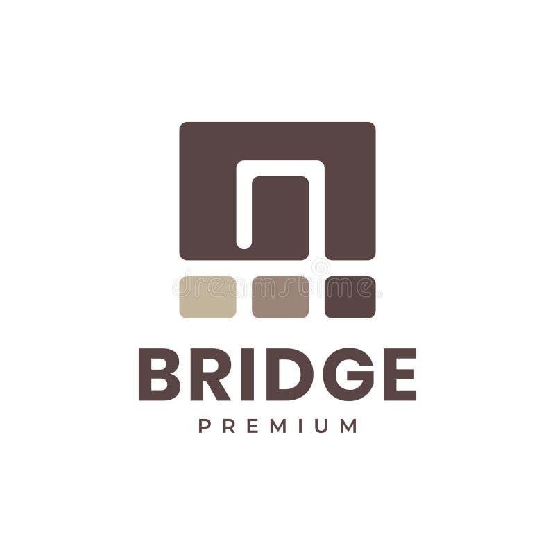 Cable Stayed Gate Bridge Building Construction Simple Flat Architect ...