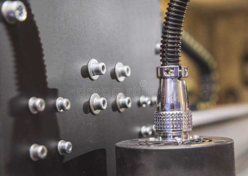 Cable with Steel Tip on the Milling Machine with Computer Numerical ...