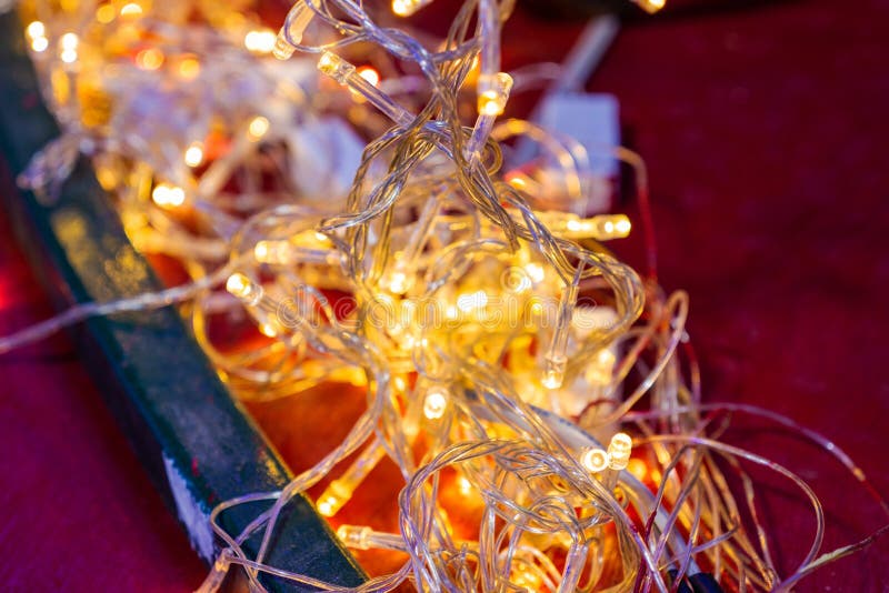 Cable of String Led Lights Used for Decorating for Beauty According ...