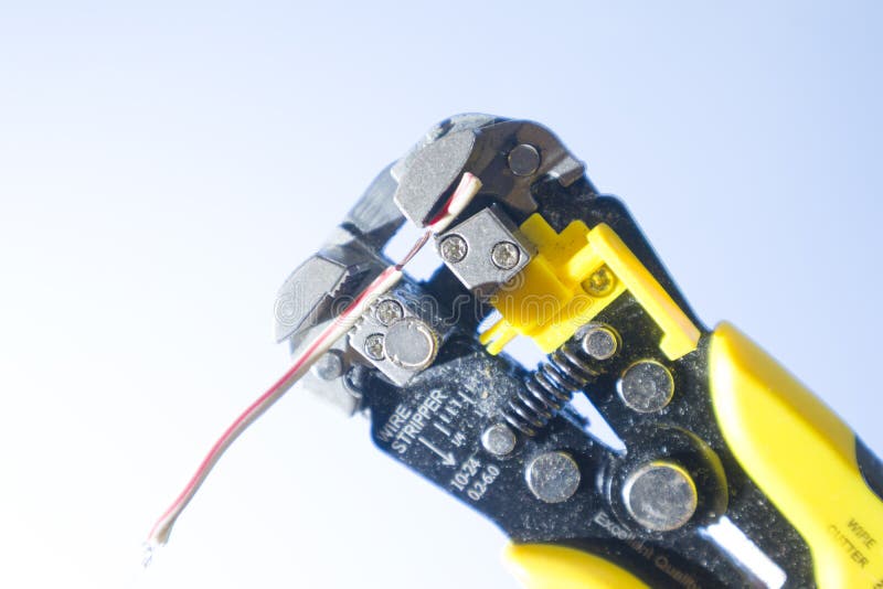 Cable Stripper Yellow Black Color Metal Stock Photo - Image of metal ...