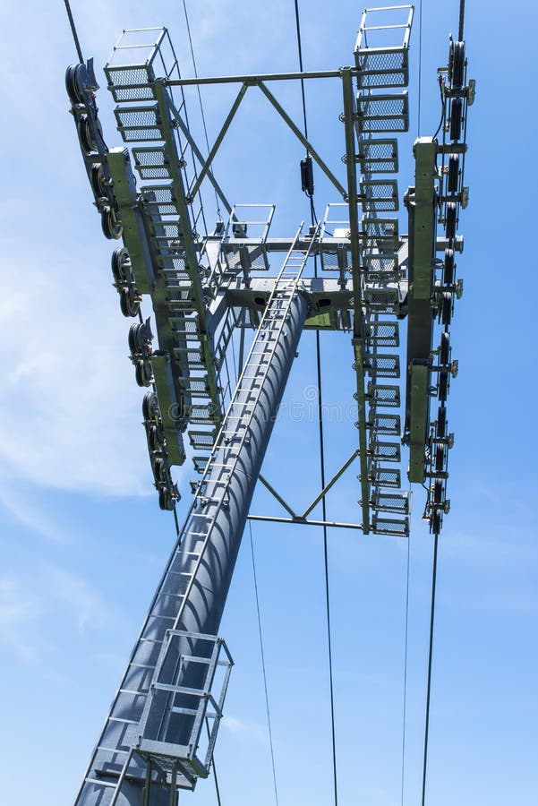 Cable Structure stock photo. Image of tower, mechanism - 53949590