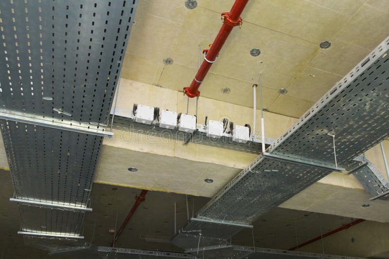 Cable Sustaining System in the Basement of an Office Building Stock ...