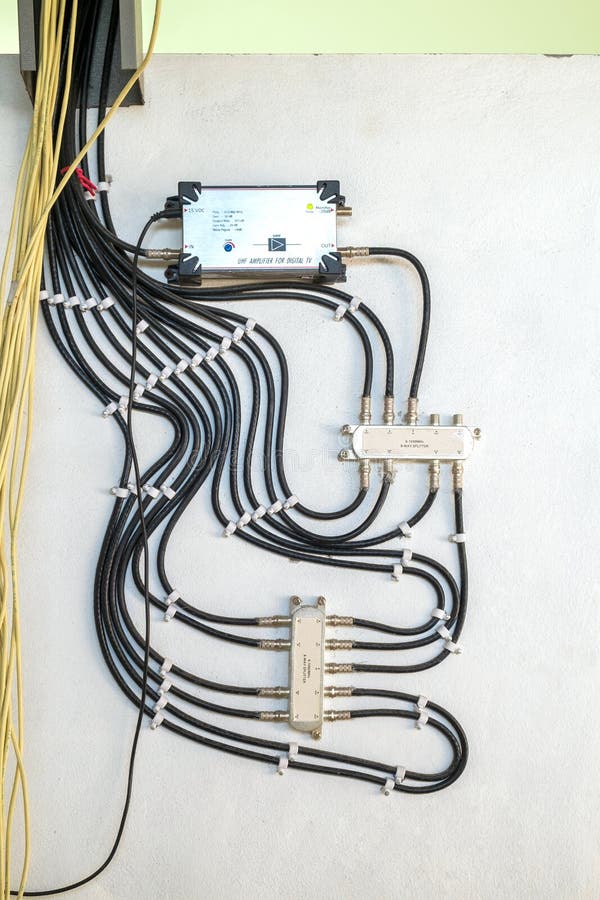 CATV splitter stock image. Image of installation, vertical - 17811593