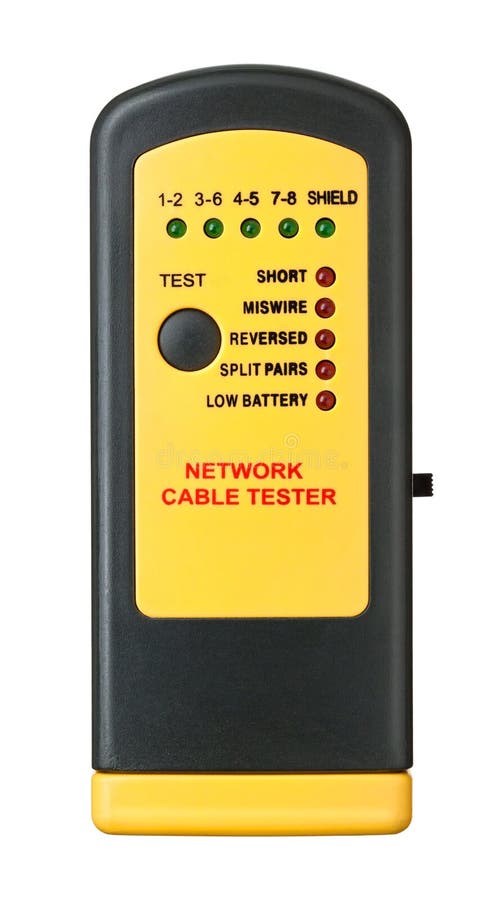 Cable Tester Troubleshoots and Qualifies Cabling Speed Stock Photo ...