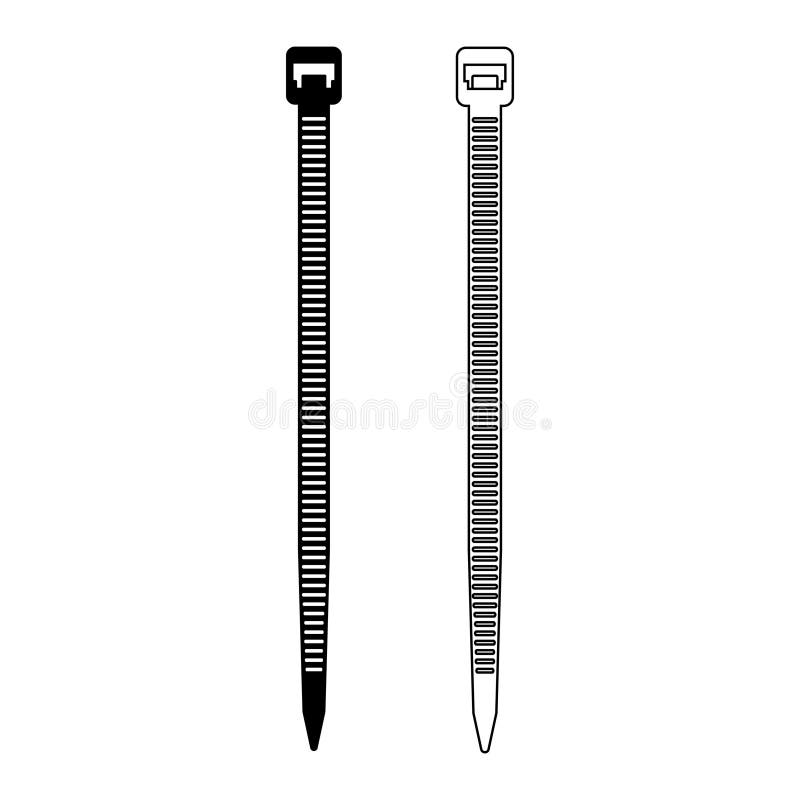 Cable ties icon stock illustration. Illustration of wrap - 316499732