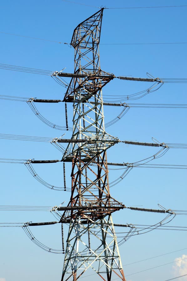 Cable Tower stock photo. Image of tention, wire, interlocking - 31930612