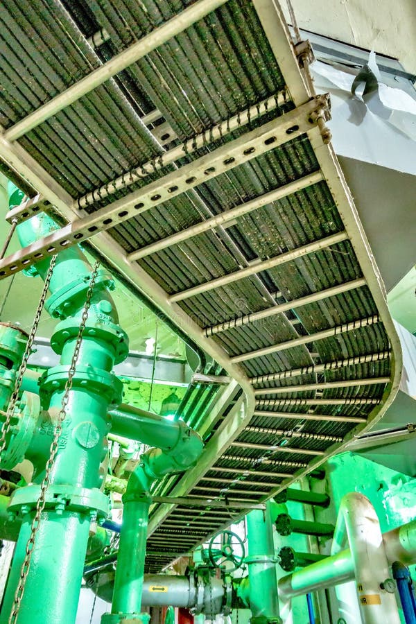 Cable Tray with Electrical Cable Layout Engineering Stock Image - Image ...