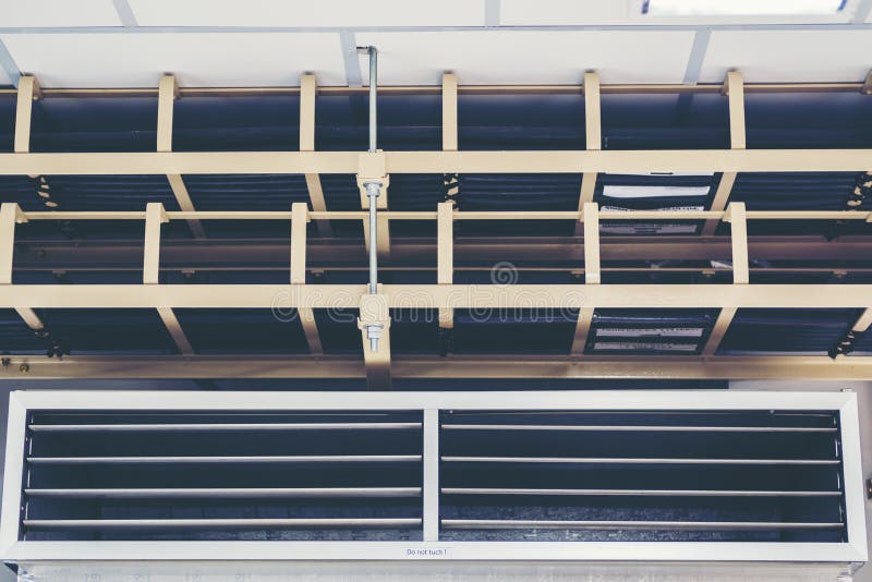 Cable Tray with Electrical Wiring Arranged on Ceiling ,Cable Tray Epoxy ...