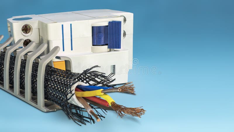 Electrician Routing Wires in Electric Plug Connector Electric Sockets ...