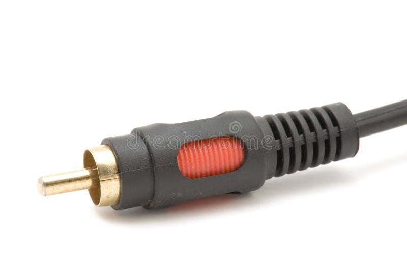 Cable for tv Red stock photo. Image of plug, composite - 5768204