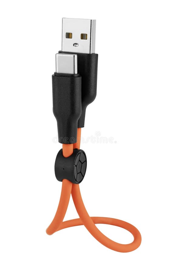 Cable with Type-C and USB Connectors Stock Photo - Image of connector ...