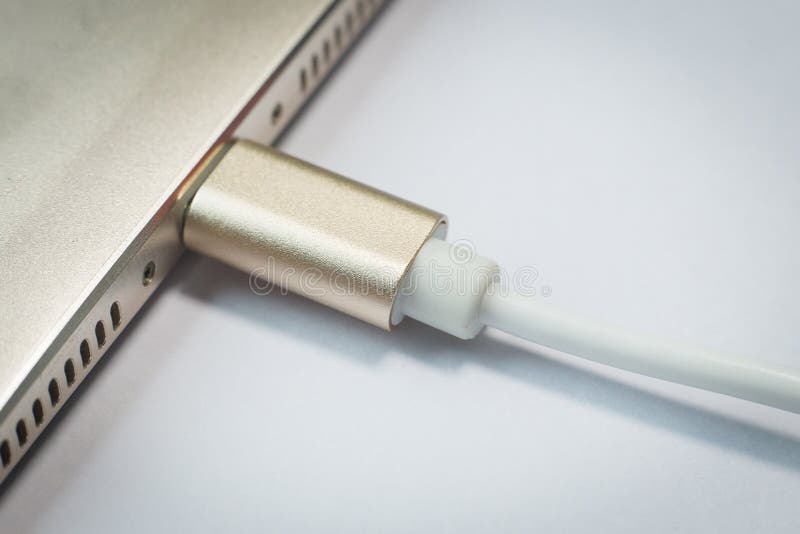 Cable Usb Type C it Connection Device Close Up Image. Stock Image ...
