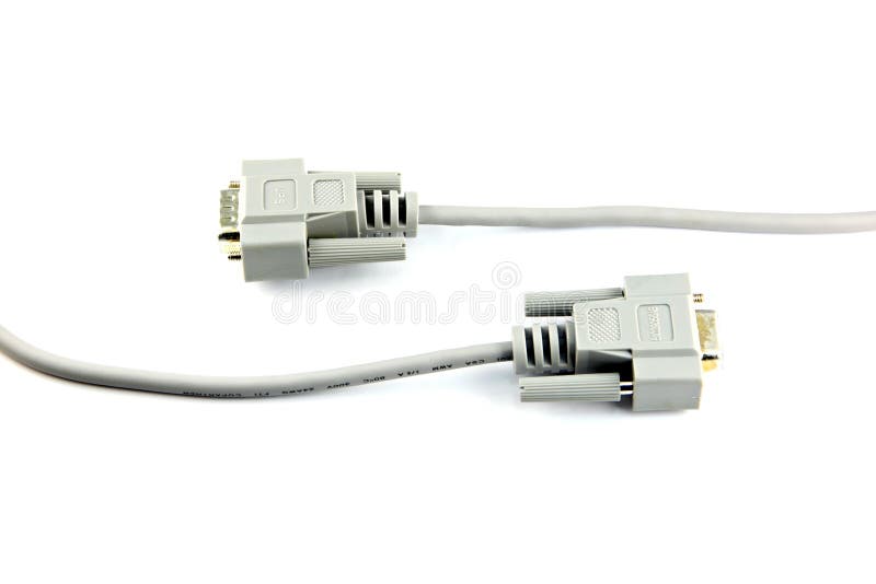 Cable Used To Connect the Printer. Stock Image - Image of power, wires ...