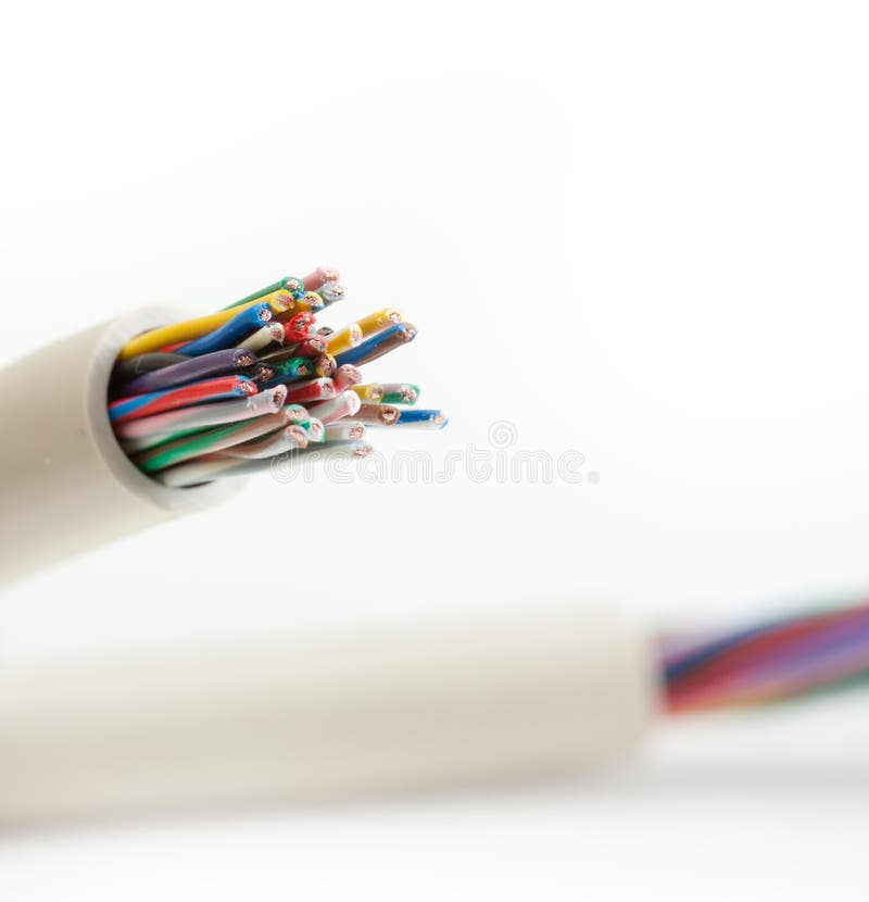 Blue Cables stock image. Image of current, electric, cord - 5606993