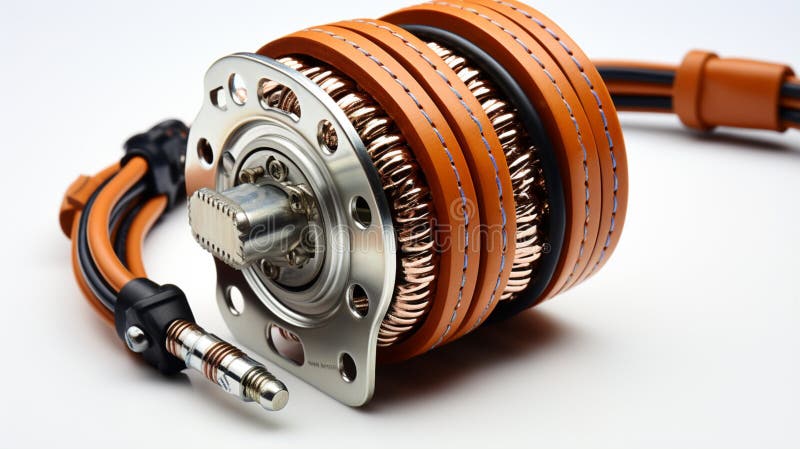 Cable Winder on White Background Stock Illustration - Illustration of ...