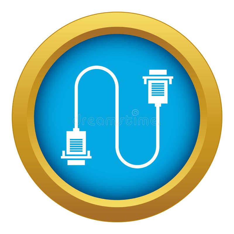 Cable Wire Computer Icon, Simple Style Stock Vector - Illustration of ...