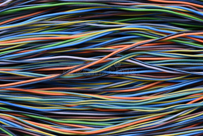 Cable and Wire Internet Access Closeup Stock Image - Image of networks ...