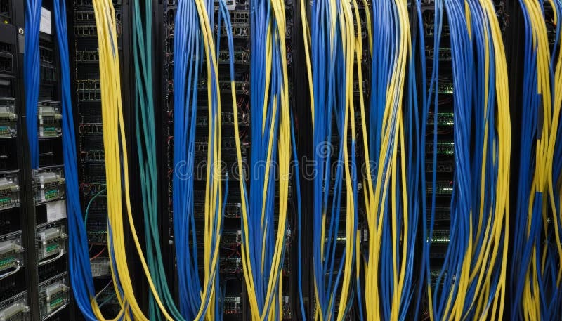 Cable Wire Network Datacenter Fiber Router Computer Network Cables ...