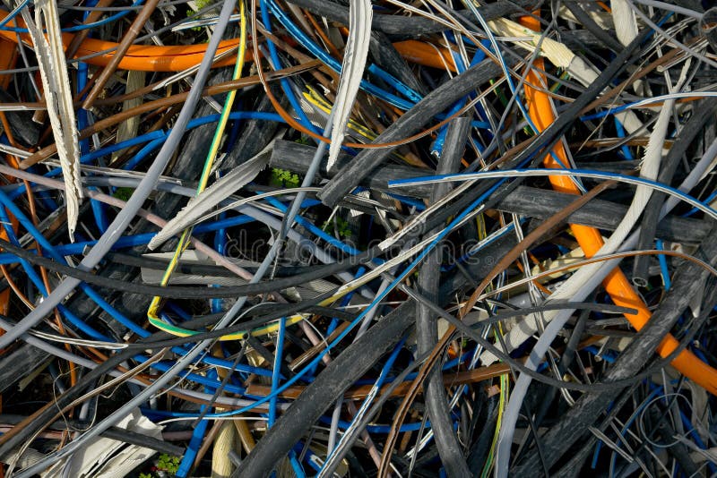 Cables stock photo. Image of contamination, bundled, chaos - 15235328