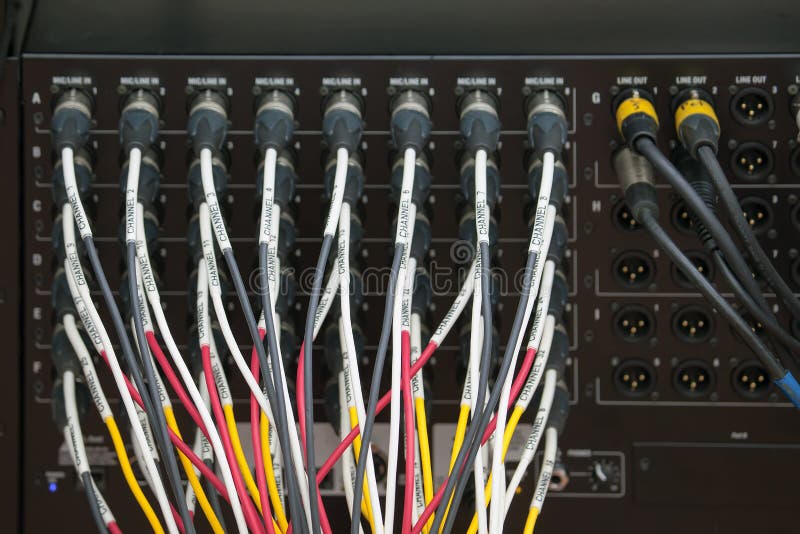 Cables on the Back of Sound System Stock Photo - Image of sound ...