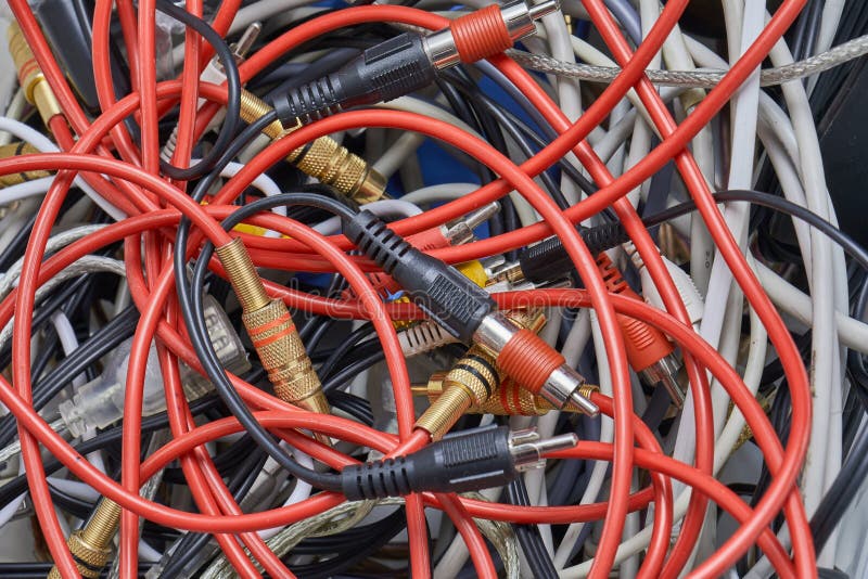 Usb cables in a bunch stock photo. Image of object, hardware - 281685472