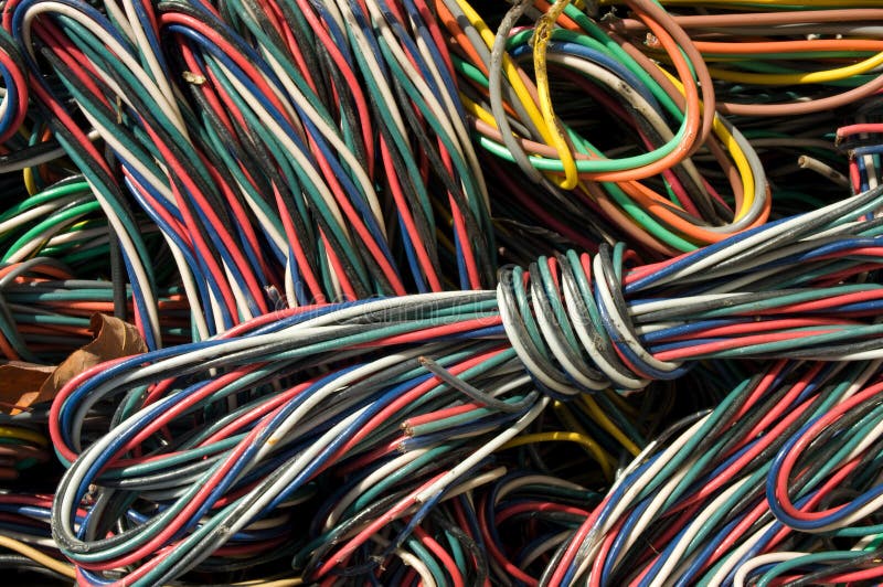 Cables close-up stock image. Image of cable, abundance - 8661703