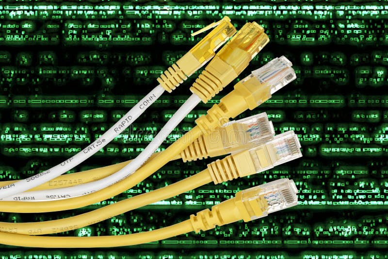 Dos Cables De Internet Que Se Sostienen a Mano Etapas Del Proceso ...