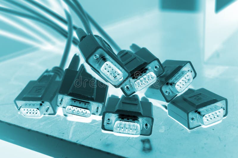 Cables del ordenador foto de archivo. Imagen de datos - 19474590