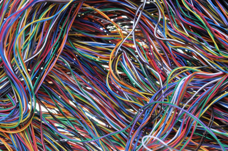 Cables Global Telecommunication Network Stock Image - Image of idea ...