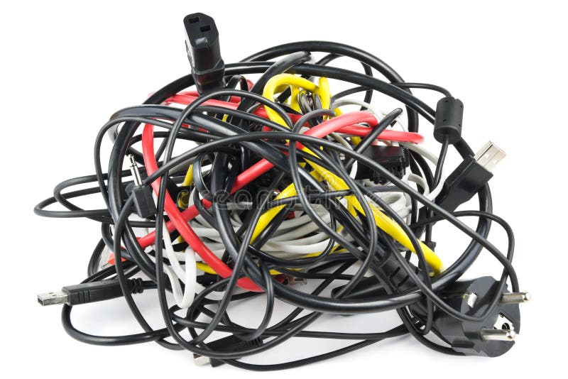 Cables knot stock photo. Image of nonpractical, white - 23600706